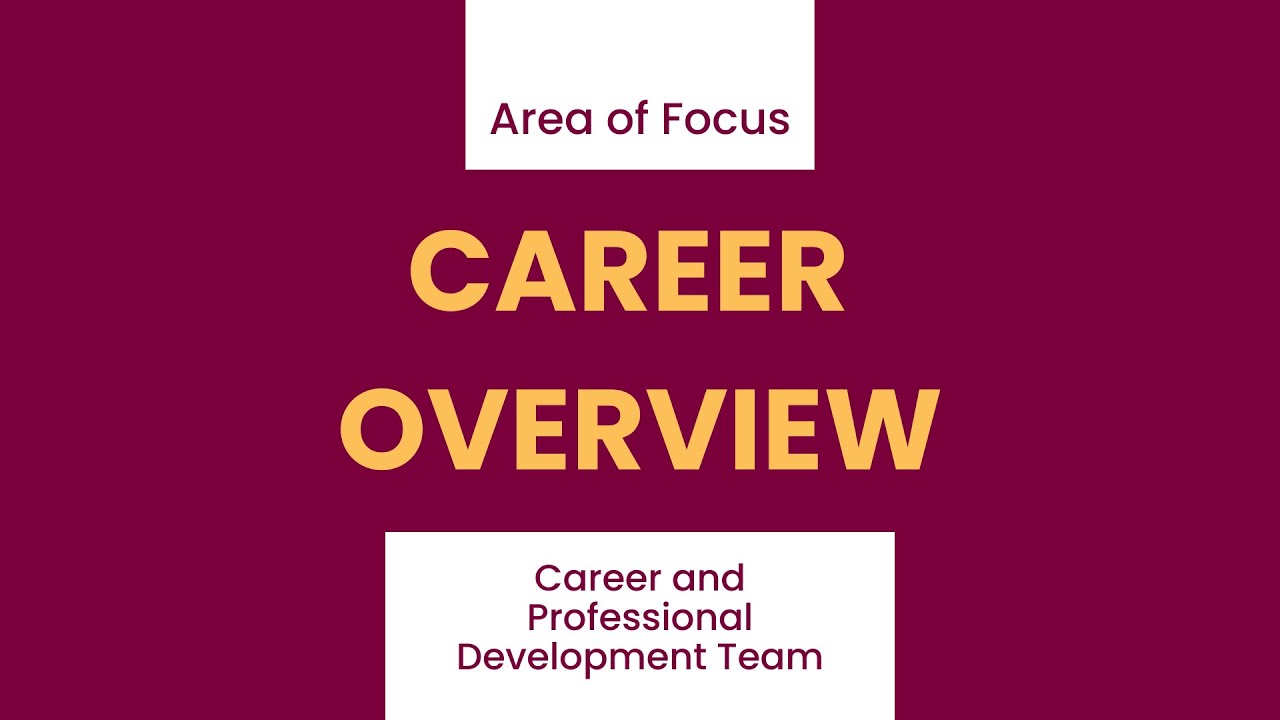 Career and Professional Development Team | Areas of Focus: Careers Overview