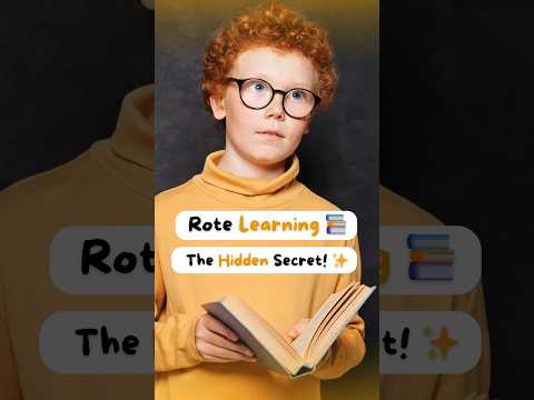 Rote Learning: The Hidden Secret to Score High Marks! 📚💯 #learning
