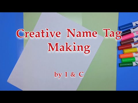 DIY Name Tag Making #NameTagMaking #CreativeCraft