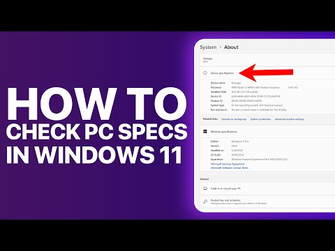 How to Check PC Specs in Windows 11