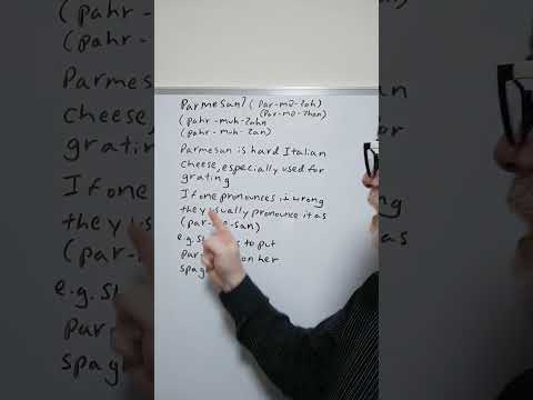 Do You Mispronounce the Word Parmesan? Many Do - English Tutor Nick P