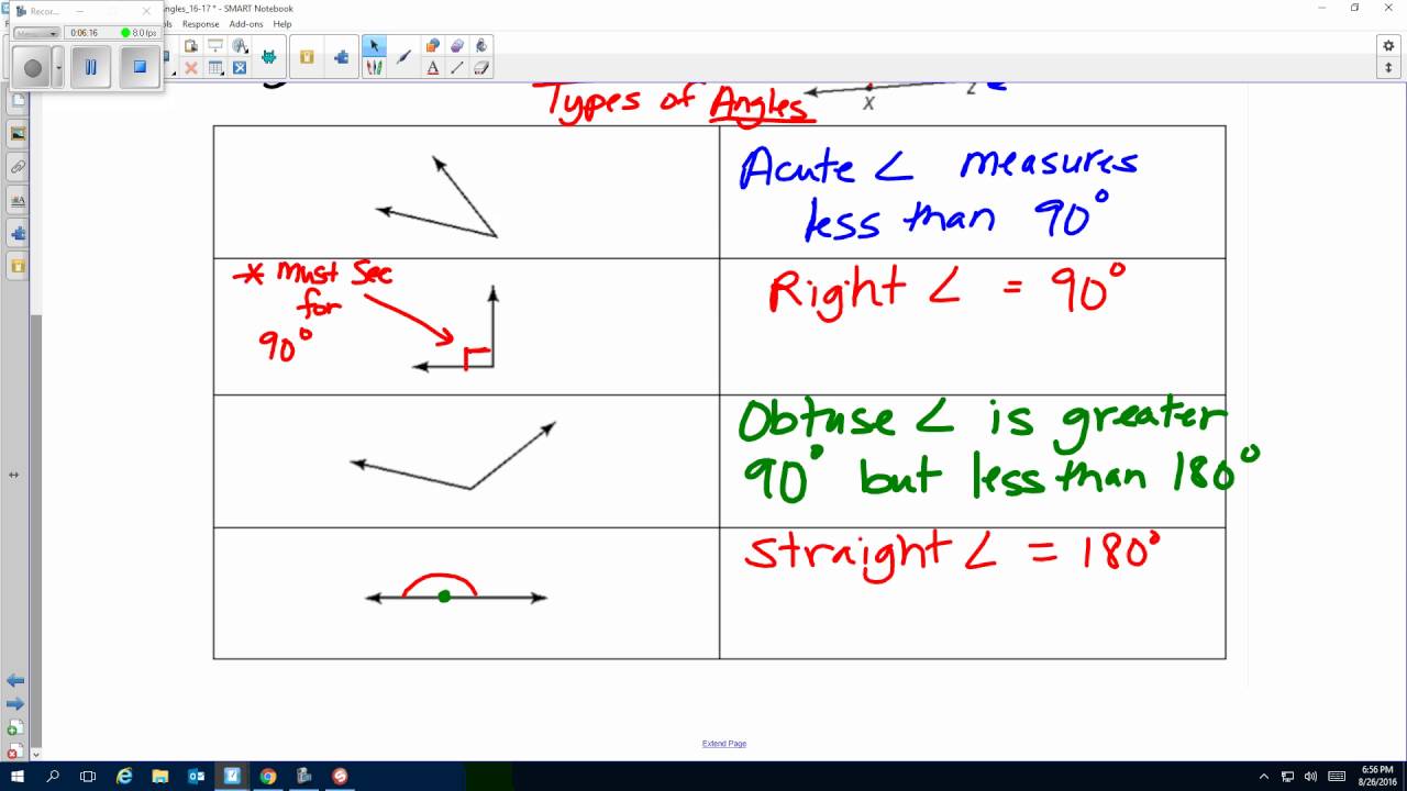 1-3 Measuring Angles Notes Part 1