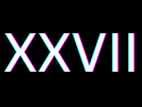 27 in Roman Numerals