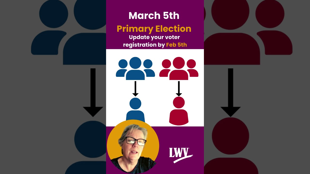 Registered, Vote in the March 5th, 2024, Texas Primary Election #LWV #election2024 #primary