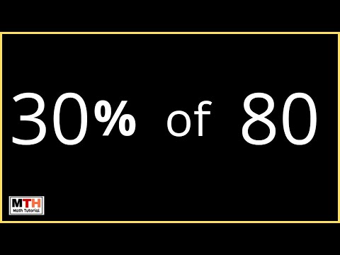 What is 30 percent of 80? (30% of 80)