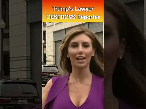 Trump's Lawyer vs Woke Reporter