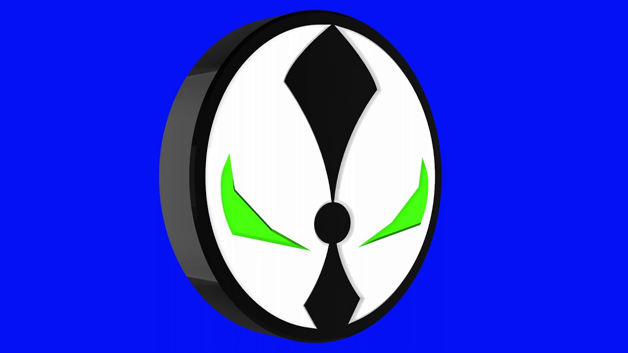 Spawn Blue Screen Logo Loop Chroma Animation