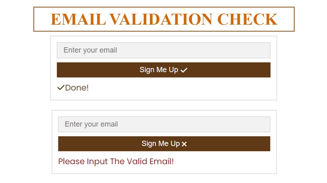 Email Validation Check in HTML CSS & JavaScript Tutorial |  Coding Forward