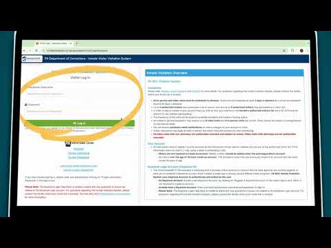 How To Create An Inmate Visitor Visitation System Account