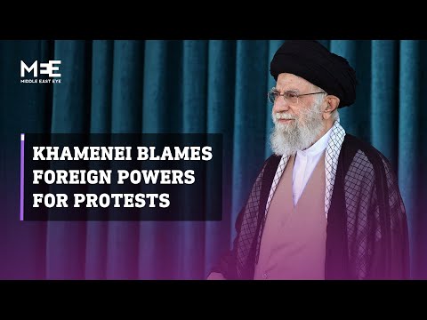 Iran’s Ayatollah Ali Khamenei blames foreign powers for unrest in Iran following Mahsa Amini’s death