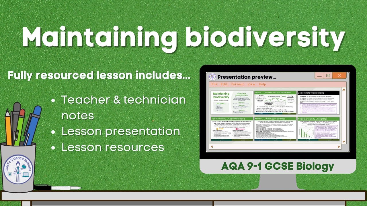 Maintaining biodiversity Lesson preview
