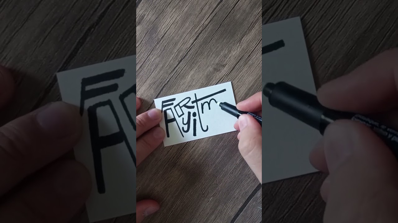 50 Tiny Paper Typographic Doodles | 1/50