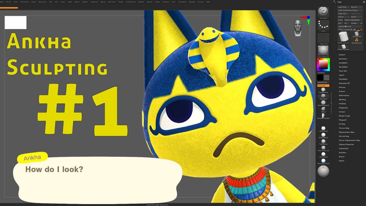 Ankha Sculpting #1