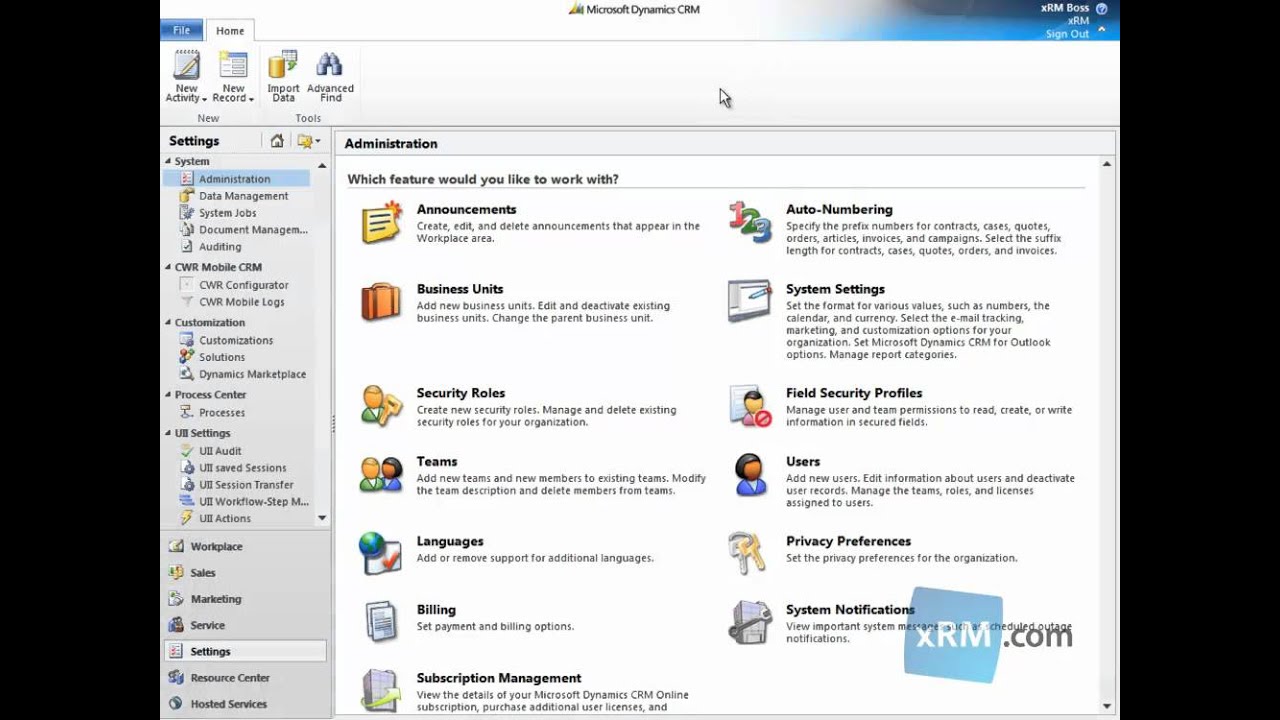 System Settings General Tab - Microsoft Dynamics CRM Online - Success Portal