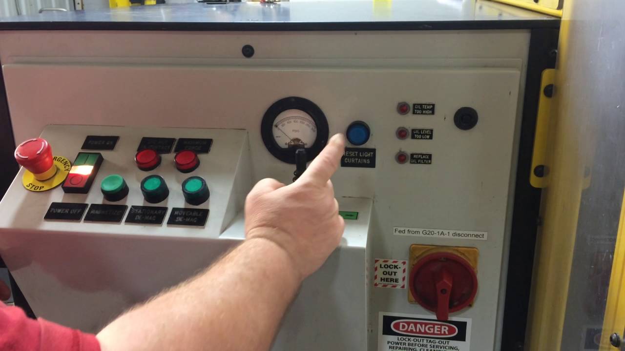 MagnApart Die Splitter - Operator Panel View
