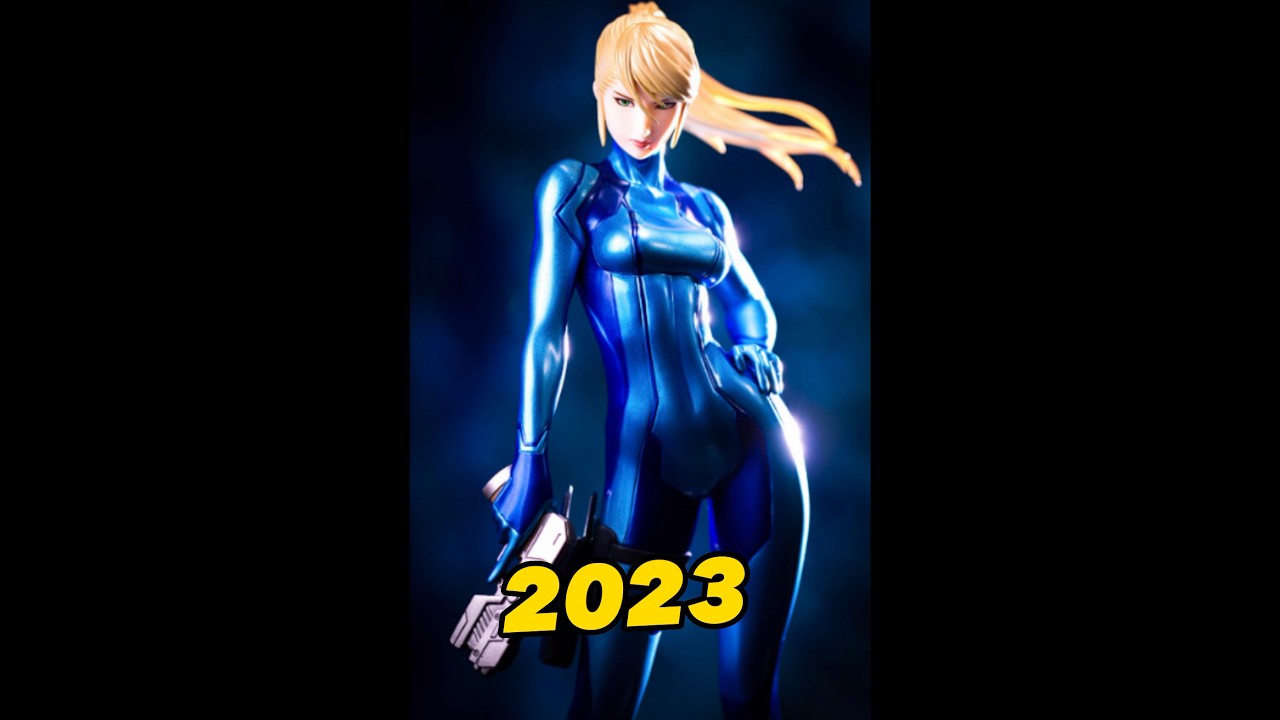 Evolution of Samus Aran Zero Suit 1986 - 2023