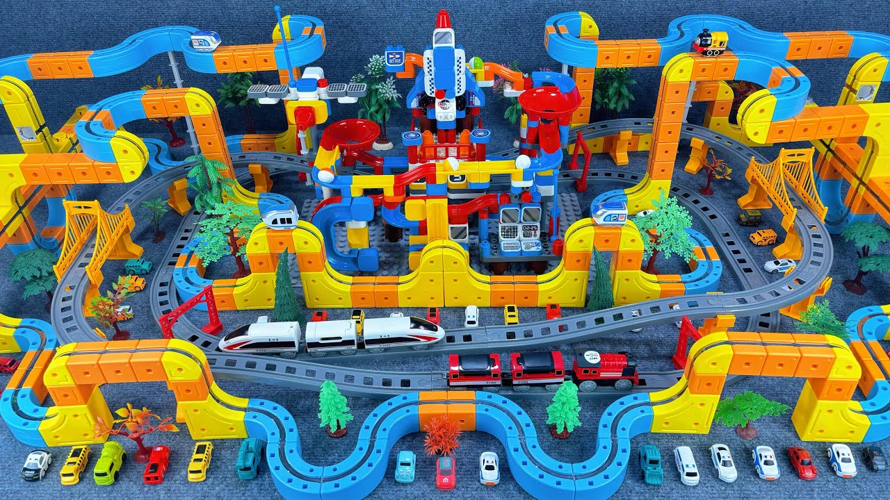 22 minutes of satisfying   High-speed train tracks and magnetic anti-gravity toy ASMR | Toy review