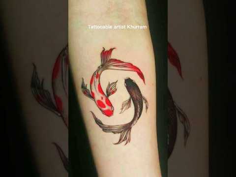 Koi fish tattoo #tattoo #tattoodesigner #designtattoo #youtubeshorts