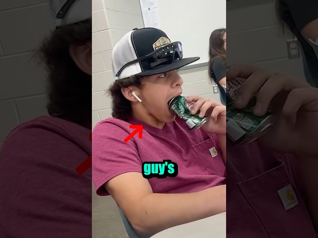 Unexpected Soda Can Prank in Class Goes Viral | Galaxy.ai