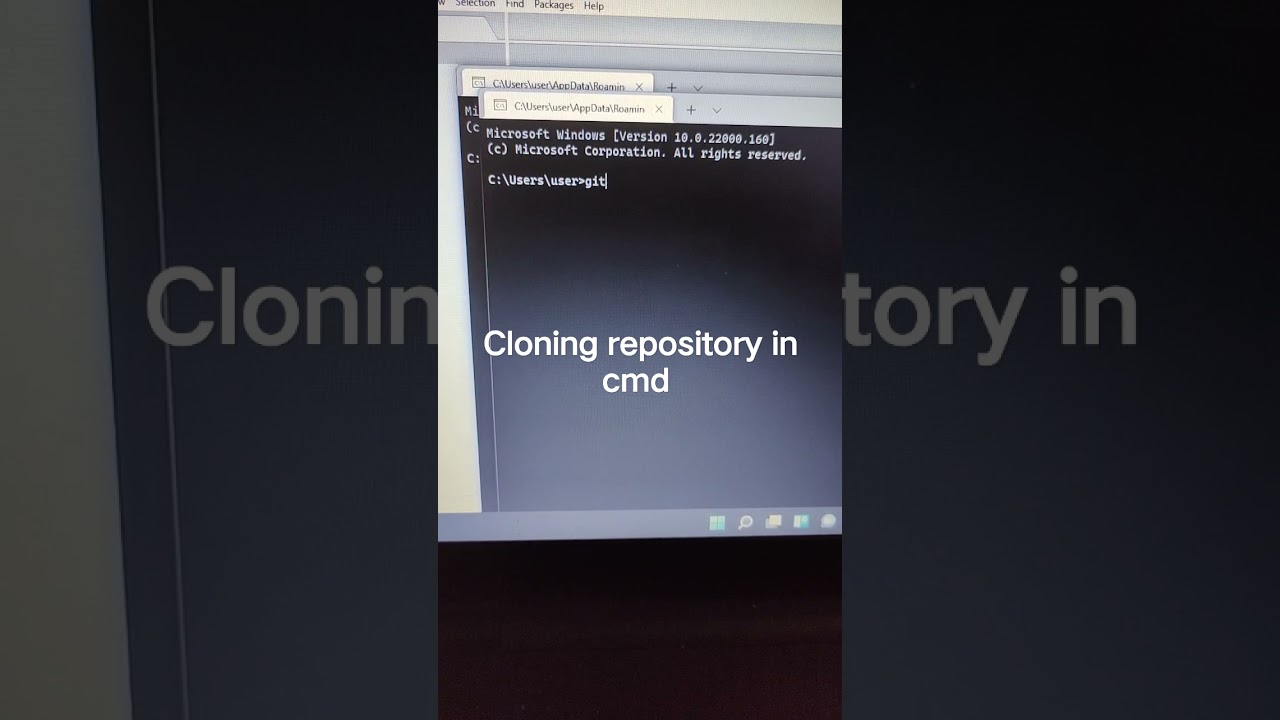 clone repository in command prompt