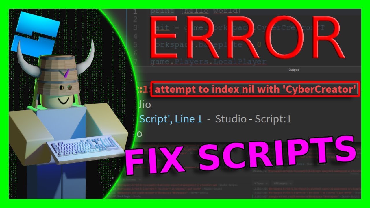 How to Fix Scripts | Roblox Studio Tutorial