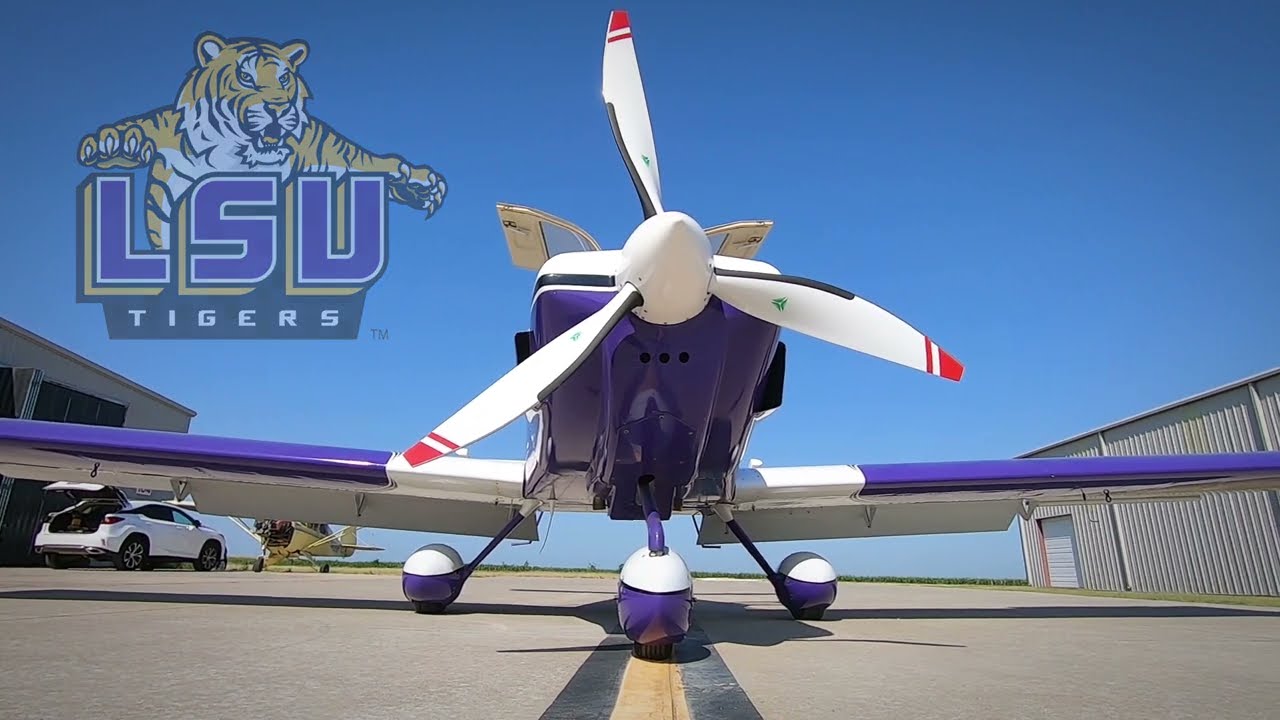 Aviation: Vans RV Aircraft - LSU Paint Scheme on a Van's Aircraft RV-10
