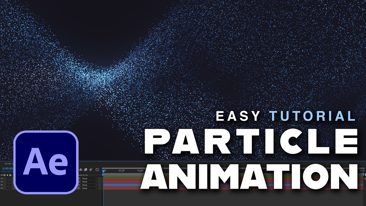 After Effects PARTICLES Tutorial | Particle Animation With NO PLUG-INS