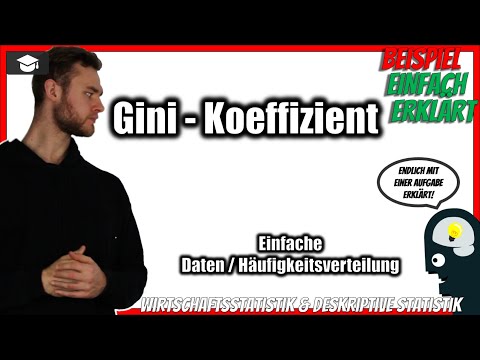 Gini Koeffizient berechnen Beispiel für einfache Daten/Häufigkeitsverteilung