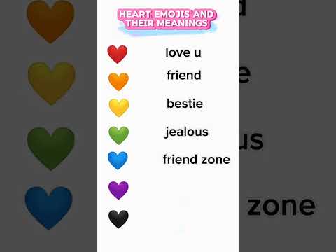 Heart emojis meaning#englishlearning