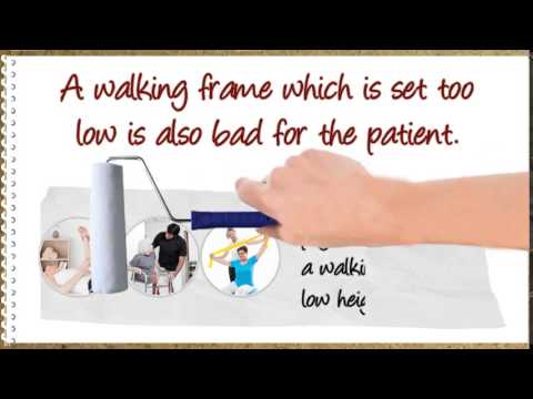 How to use a walking frame