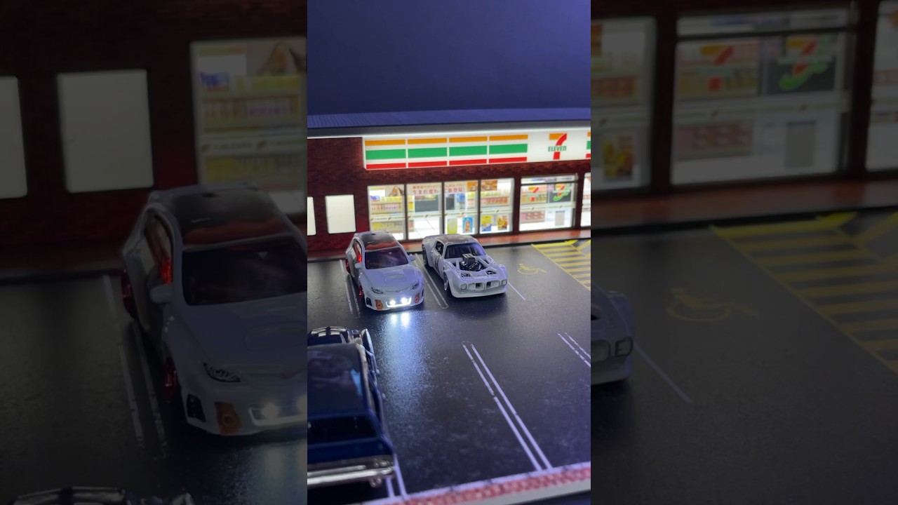 7-Eleven diorama for 1:64 Diecast cars #hotwheels #diecast #modelcar #diorama #1/64scale #GFans