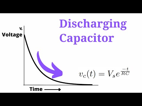 Derive Equation for Discharging Capacitor (Minimal Calculus Needed)