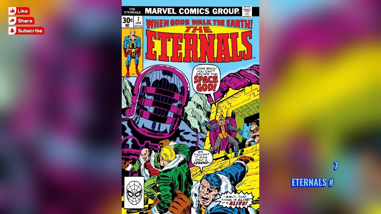 Marvel Comics History: Eternals #7 (January 1977) #marvelcomics
