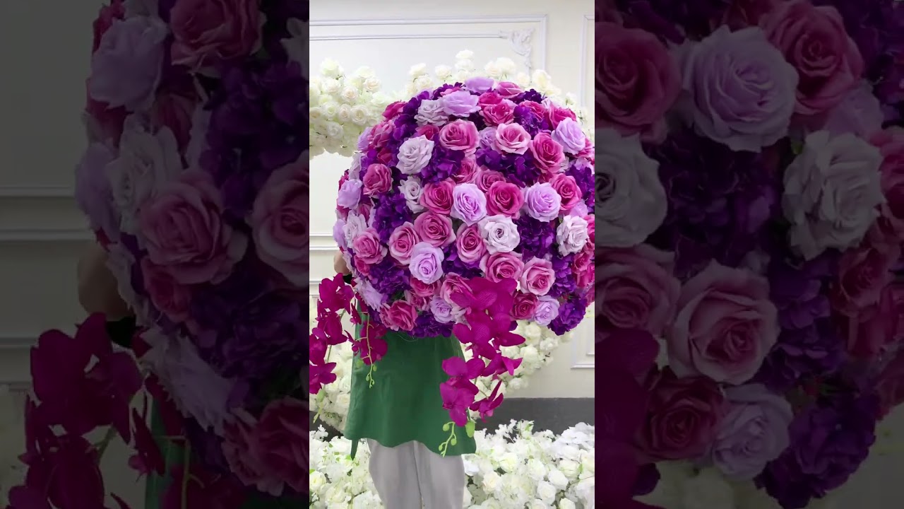 Luxury Purple Wedding Floral Arrangement Table Centerpiece #floraldesign #flower #diy #luxurywedding