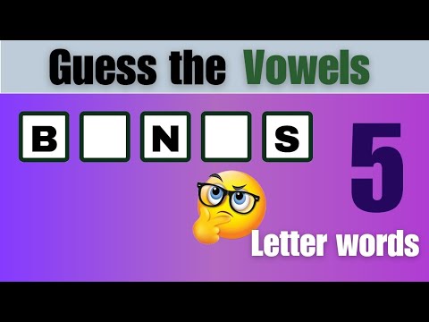Guess the Five letters Word Without vowels ✅🤔|A letter word challenge|Word mystery