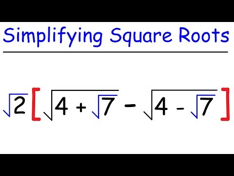 Math - Simplifying Square Roots