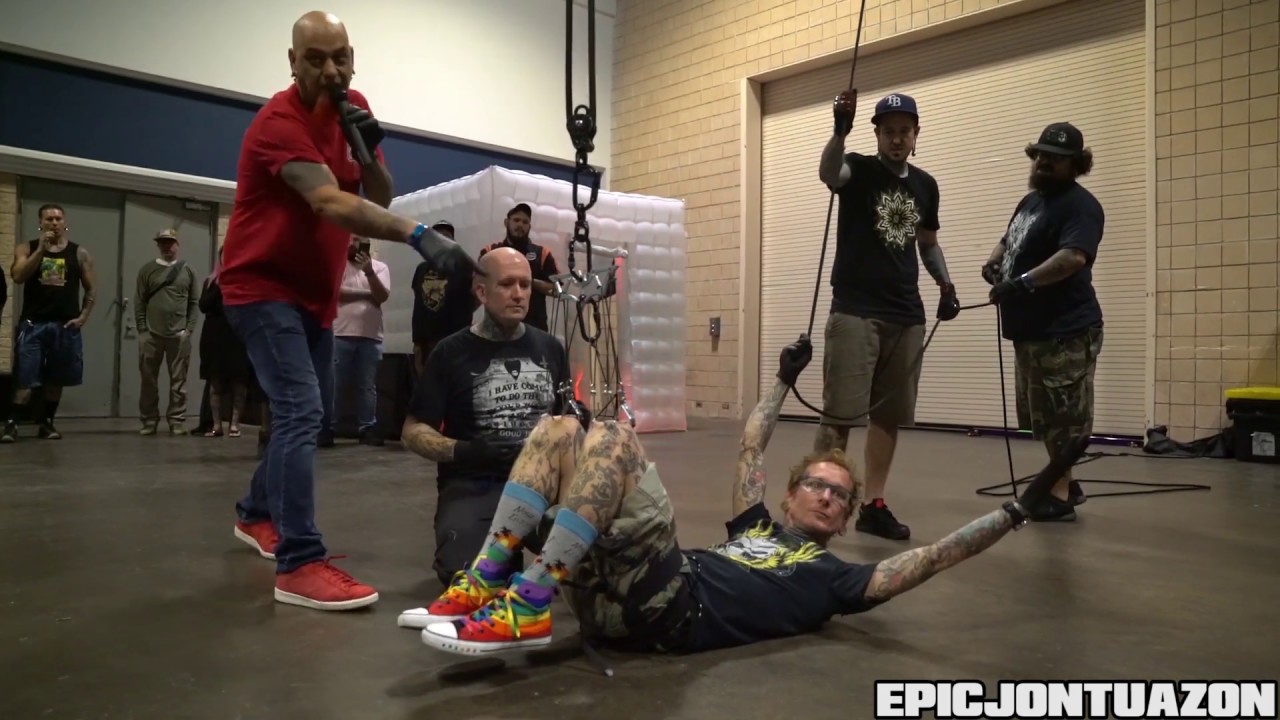 Aaron Is Suspension | Tampa Tattoo Arts Convention 2018 | Villain Arts