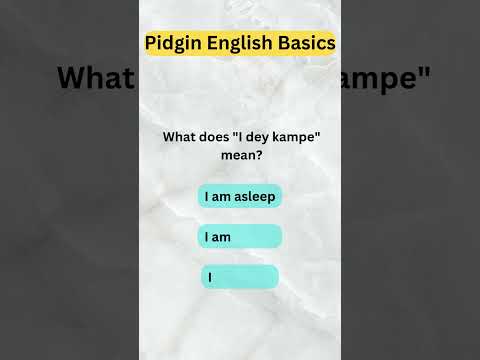 β
Do You Know This Nigerian Pidgin Phrase? π€π₯ #Shorts