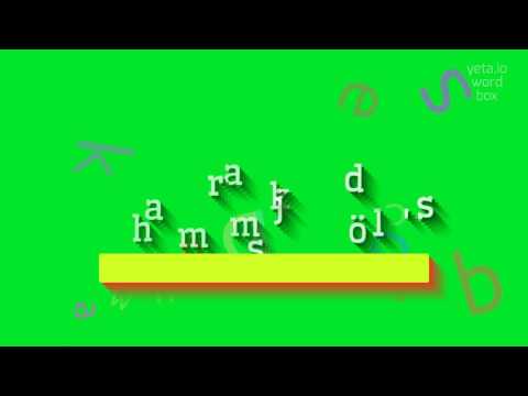HOW TO PRONOUNCE HAMMARSKJÖLD'S? #hammarskjöld's