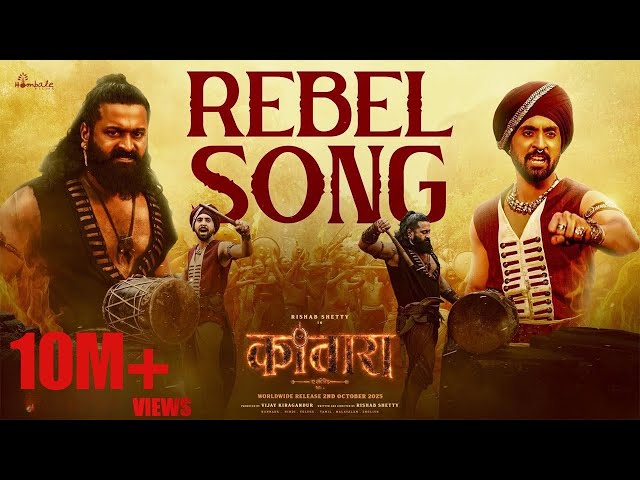 Rebel (Hindi) Lyrics English Translation - Kantara Chapter 1 | Diljit ...