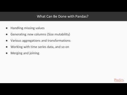 Learn Migrating from R to Python for Data Analysis Introduction to Pandas | packtpub com - Mind ...