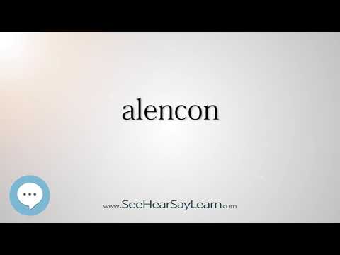 alencon (Every English Word Pronounced) 📕🔊🗣️😎✅