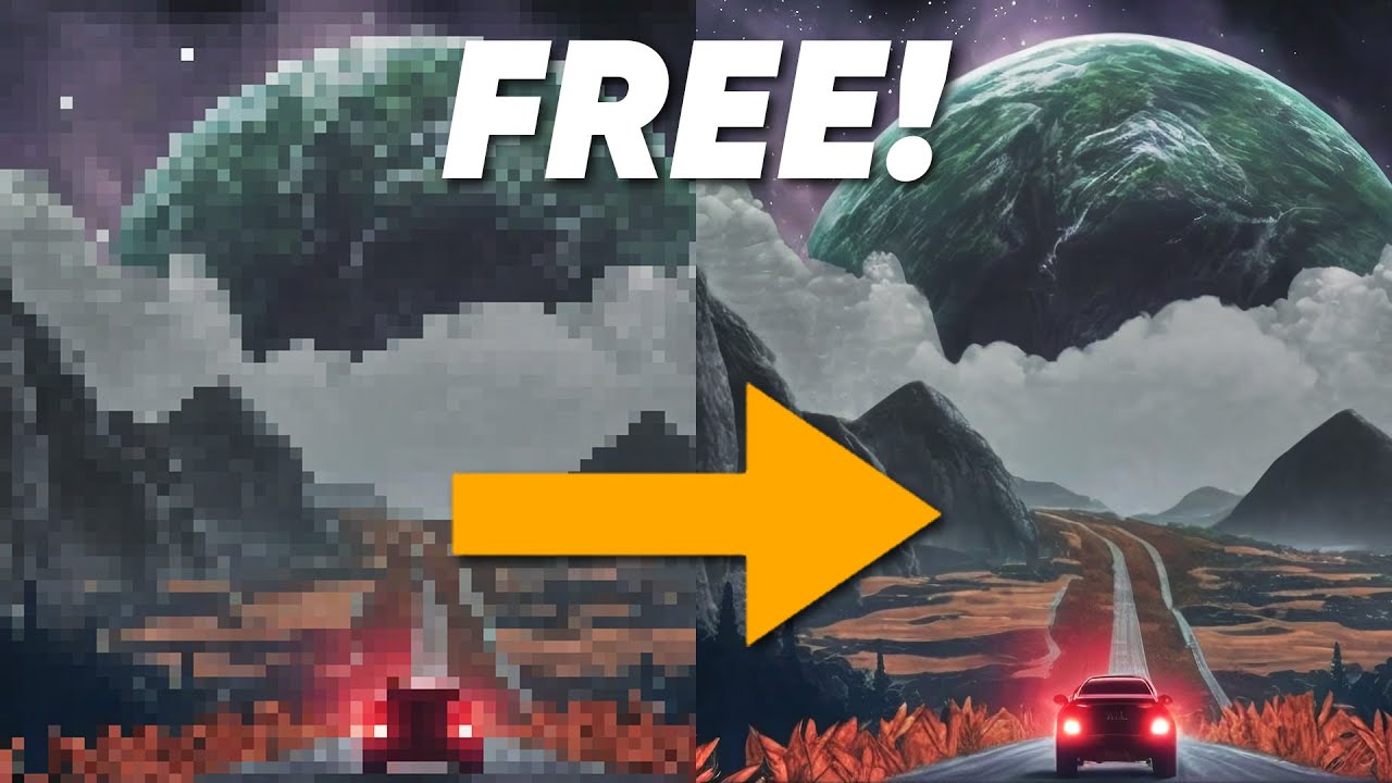 Upscale MidJourney & Stable Diffusion art to PRINT for FREE