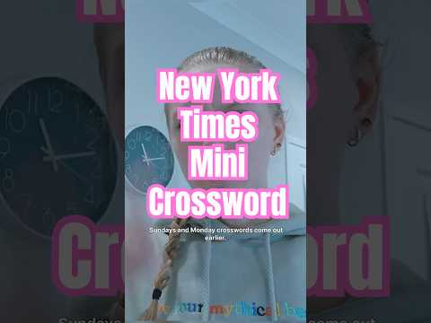 NYT Mini Crossword | June 2 #nytmini