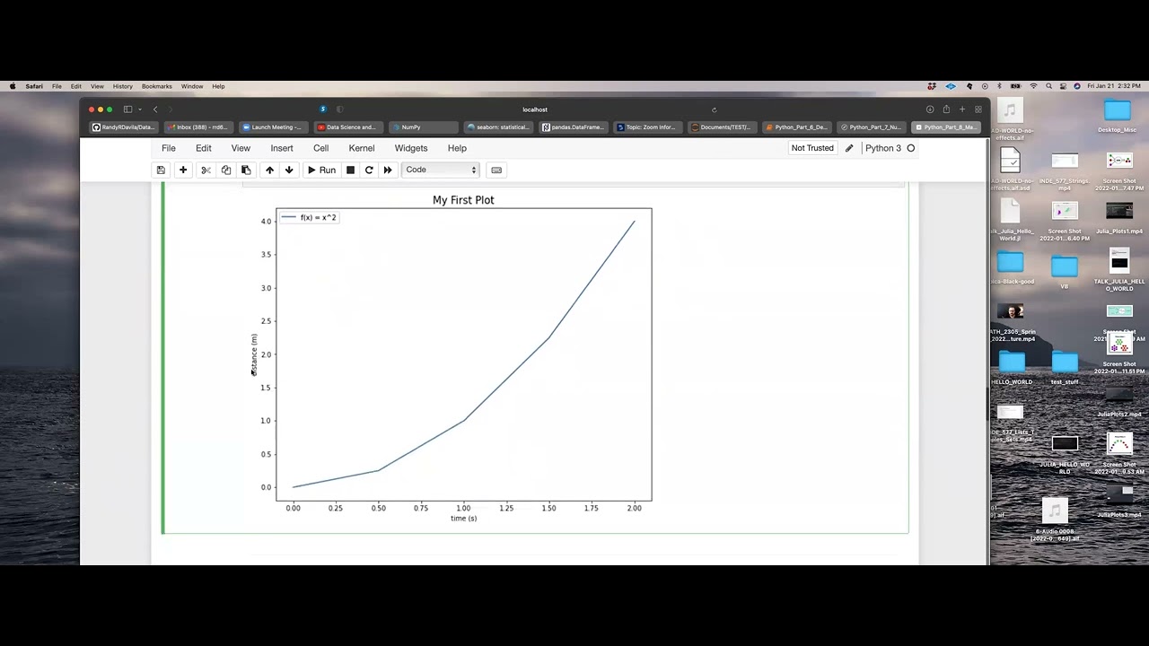 Data Science and Machine Learning (Video 2.3): Plotting with matplotlib.pyplot