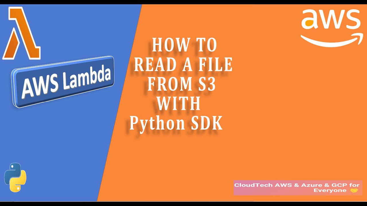 How to read a file from S3 with the Python SDK | AWS Python boto3 Tutorial | #2023
