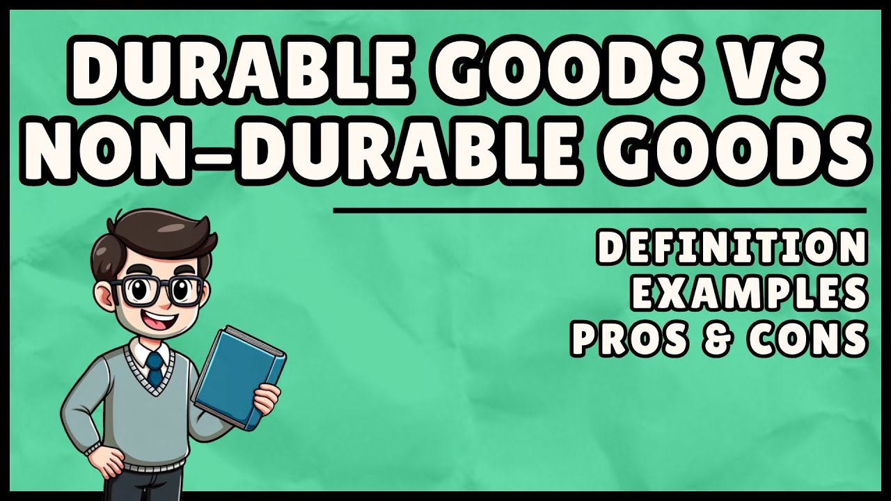 Durable Goods Vs Non Durable Goods (Easiest Explanation)