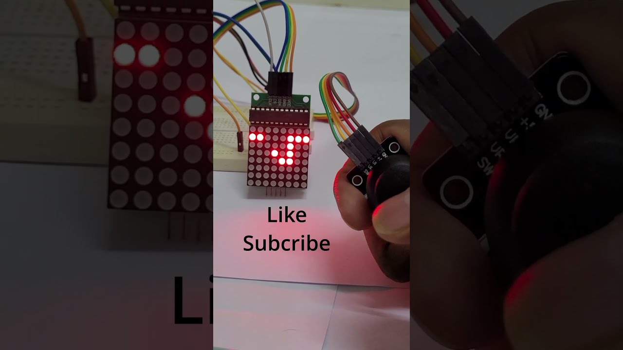 Arduino Snake Game Project - LED matrix +joystick