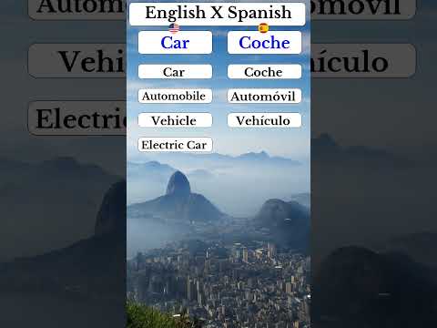 English - Car X Spanish - Coche