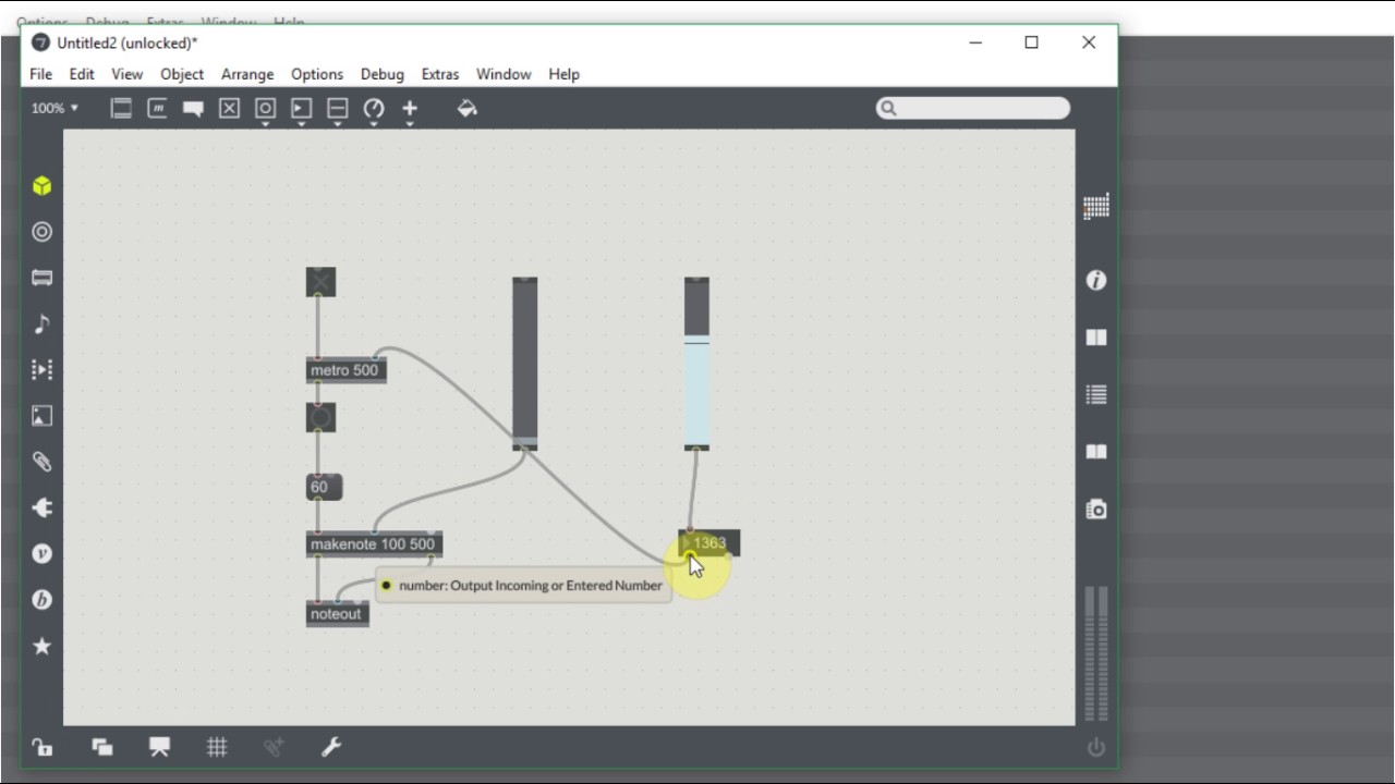 Max Msp Simple MIDI Drum Machine Tutorial 1
